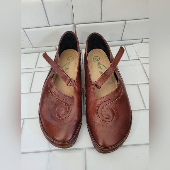 Naot | Shoes | Noat Matai Made In Israel Ladies Rust Brown Leather Mary ...